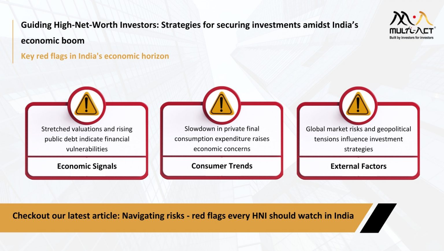 Key red flags in India's economic horizon - Multi-Act